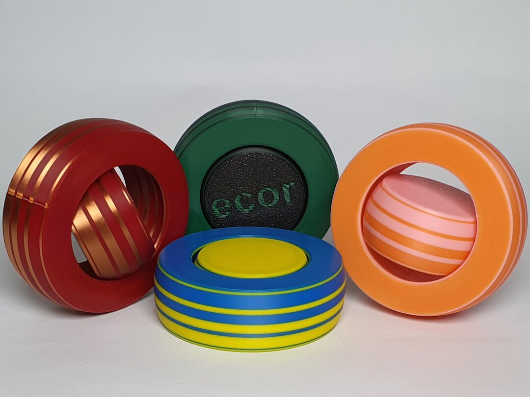 Fidget Circle - Sensory Toy for Children or Adults. Spin & Flip ...