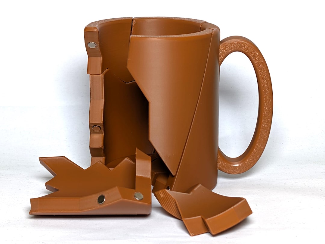 Reusable Breakaway Mug - Safe, Magnet Assembled, Fragmented Cup Prop or ...