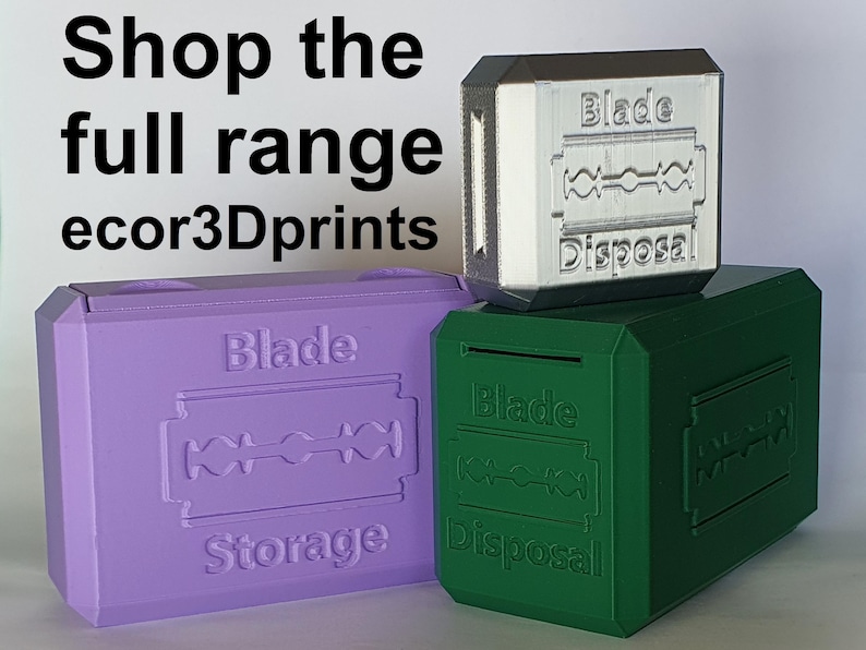 Blade Disposal Box - DE Safety Razor Sharps Bin - Etsy