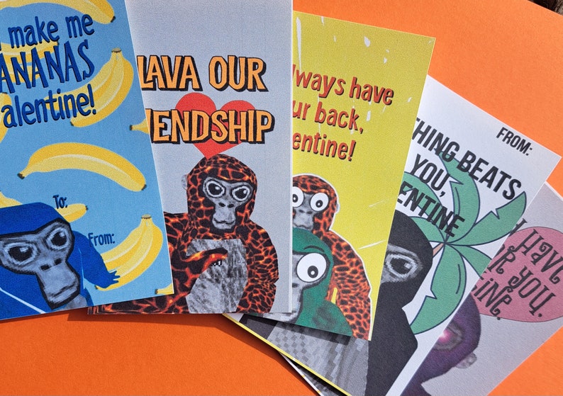 Gorilla Tag Valentines, Gorilla Tag Cards, Gorilla Tag Vday Cards ...