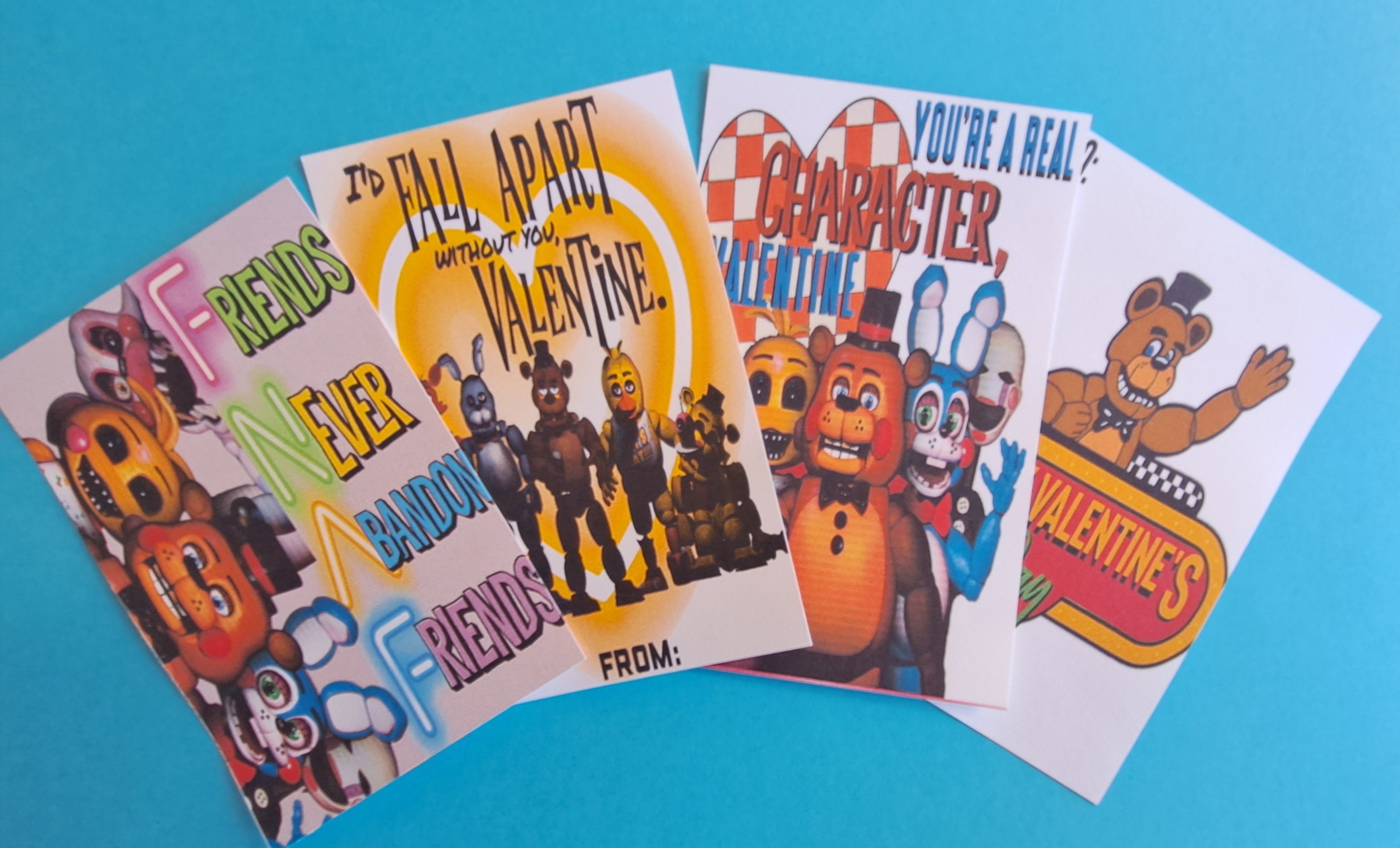 FNAF Valentines, Fnaf Vday Cards, Five Nights at Freddys Valentines ...