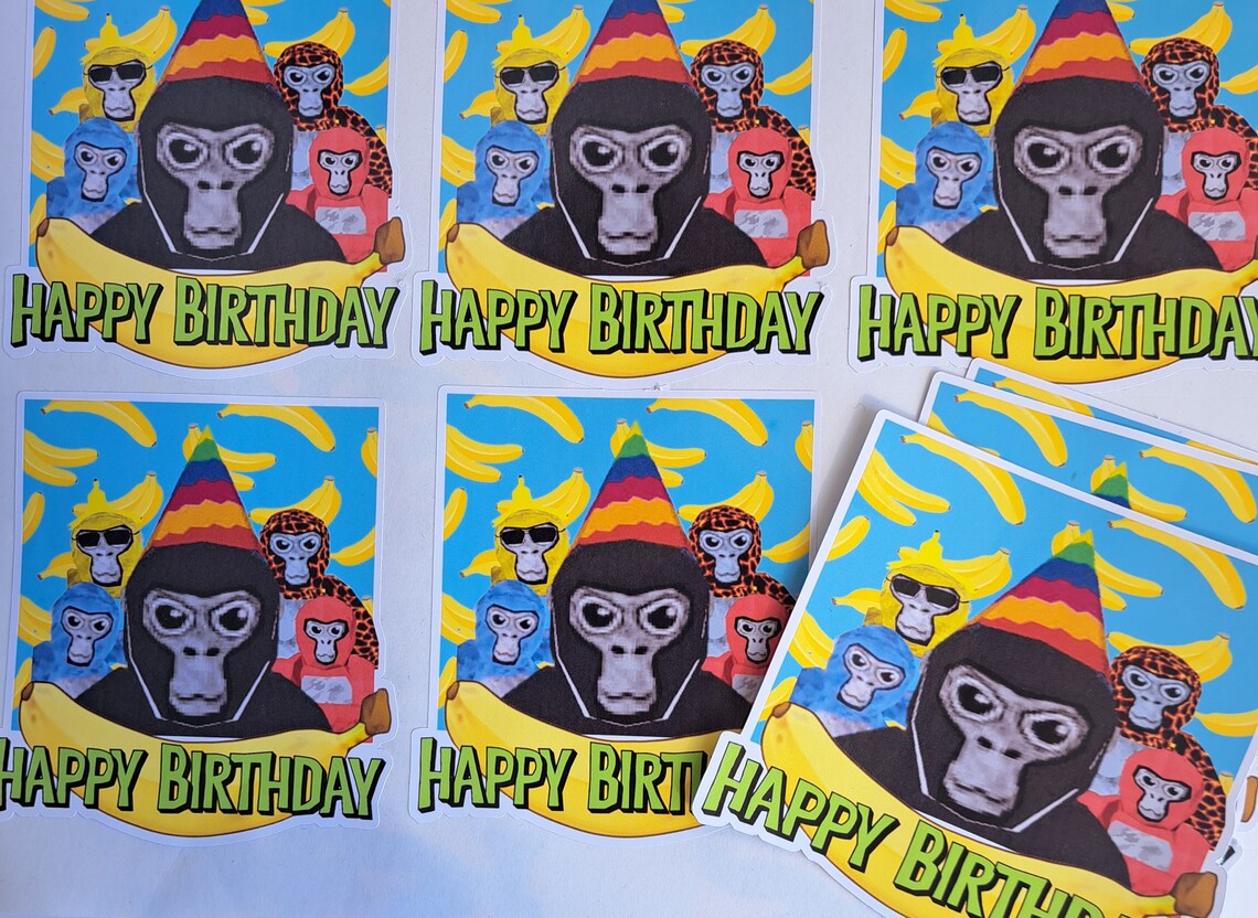 Gorilla Tag Party Supplies, Gorilla Tag Birthday, Gtag Party, Gtag ...