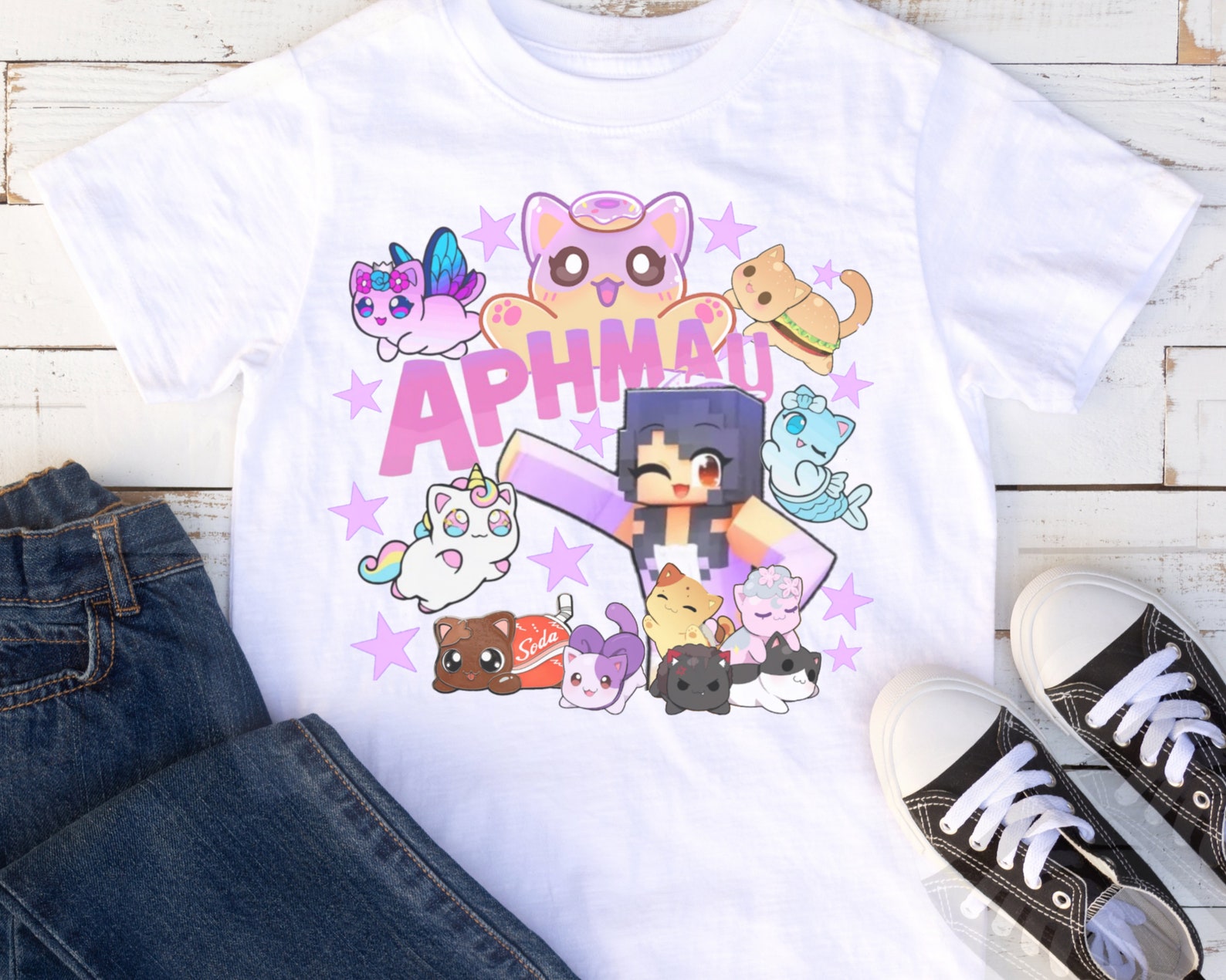 Aphmau, Girly Aphmau Shirts, Aphmau Shirts for Kids, Aphmau Cat Shirt ...