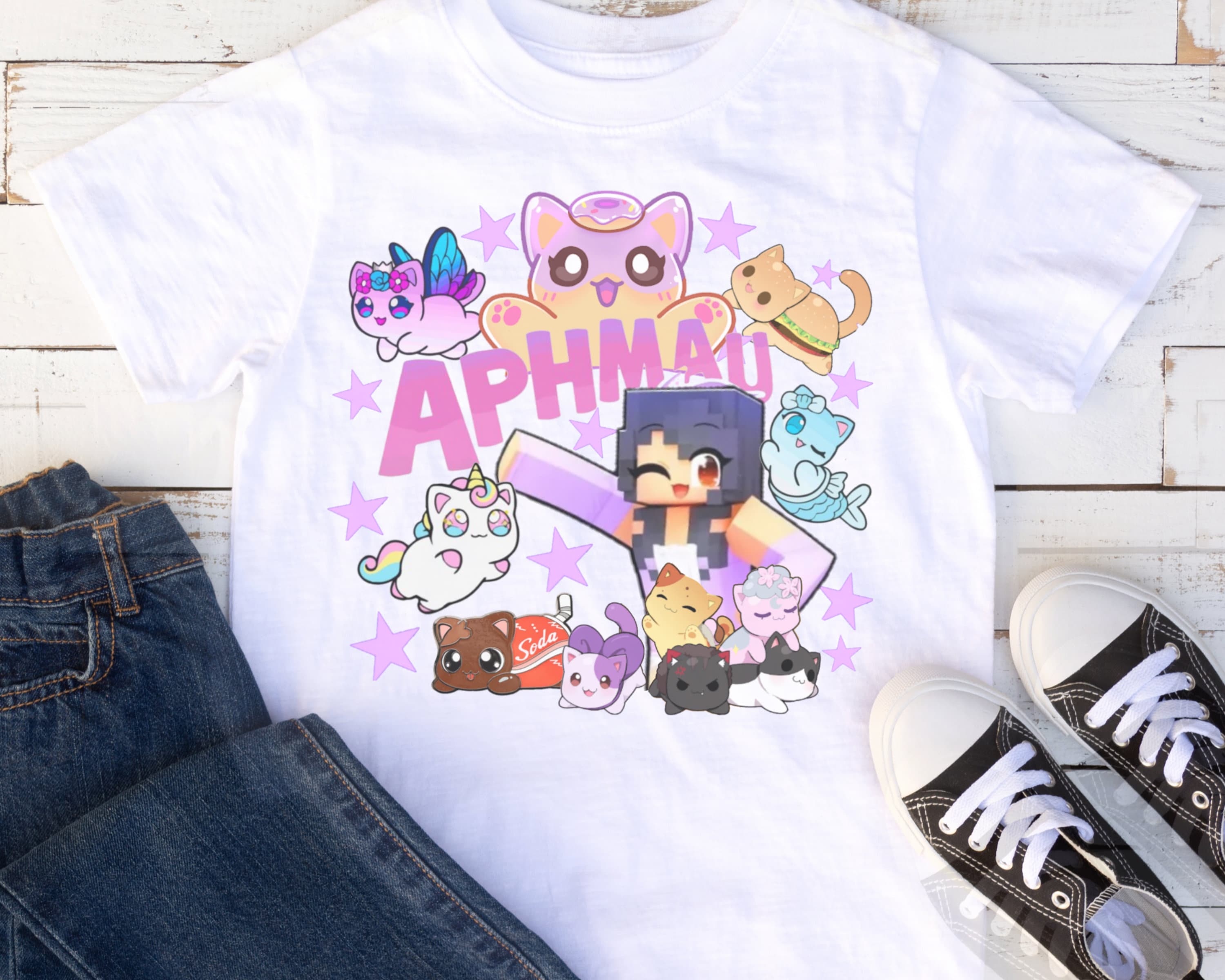 Aphmau, girly aphmau shirts, aphmau shirts for kids, aphmau cat shirt ...