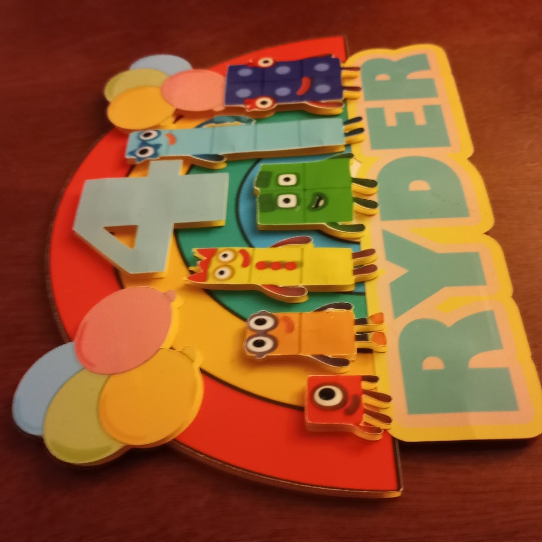 Numberblocks Cake Topper, Numberblox Bday, Numblox Party Supplies ...