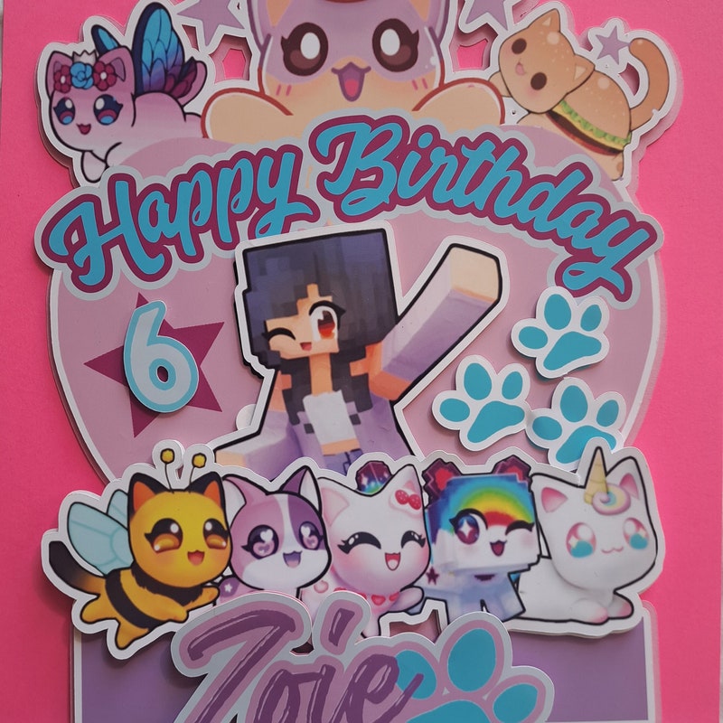 Aphmau Birthday Cake - Etsy