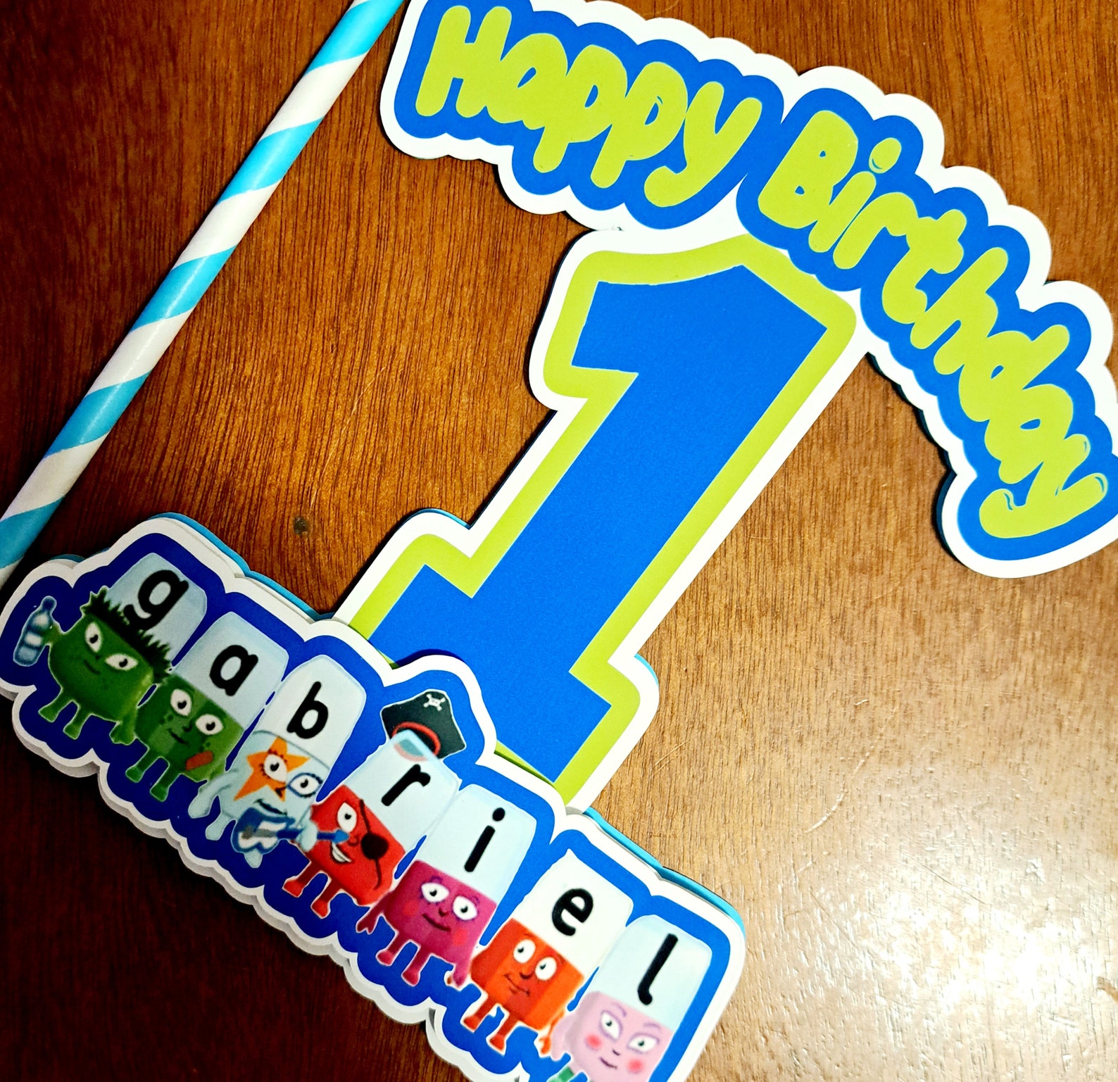 Numberblocks Smash Cake, Numberblocks Cake Toppers, Alphablocks Cake ...