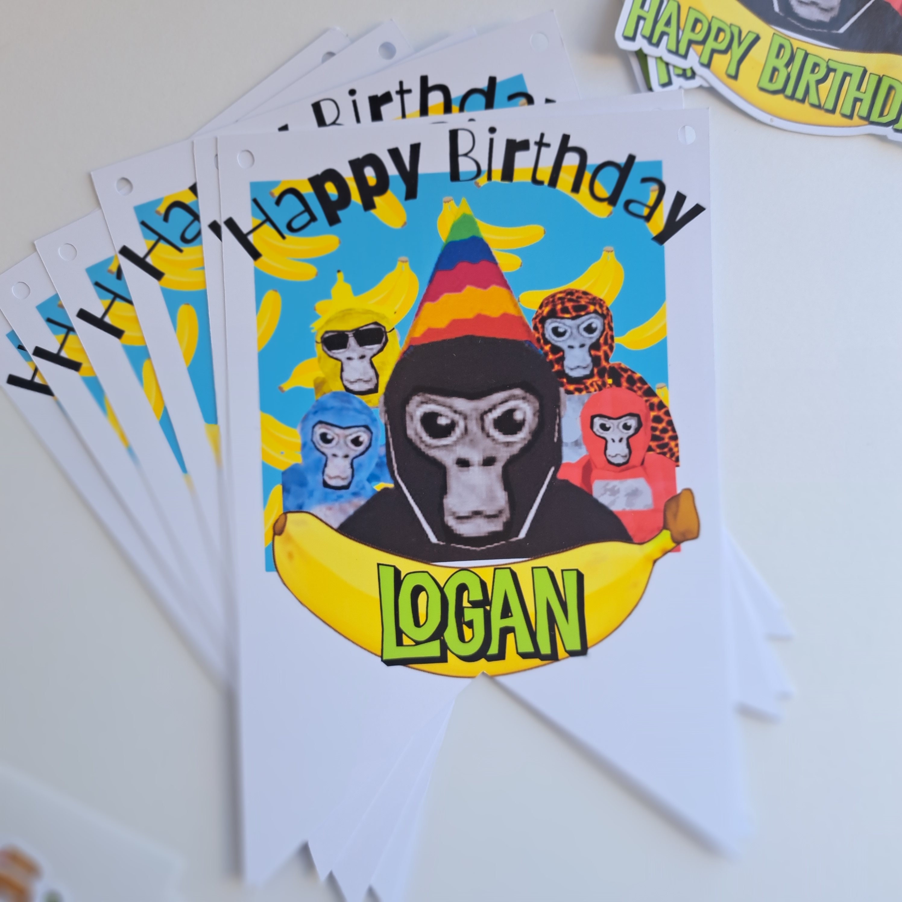 Gorilla Tag Party Supplies, Gorilla Tag Birthday, Gtag Party, Gtag ...
