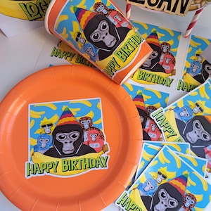 Gorilla Tag Party Supplies, Gorilla Tag Birthday, Gtag Party, Gtag ...