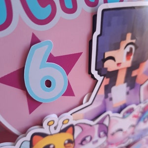 Aphmau Party Supplies, Aphmau Birthday, Aphmau Cake Toppers, Aphmau ...