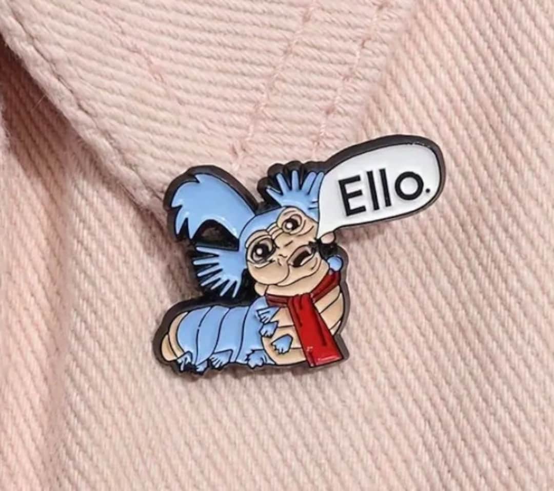 Labyrinth William the Worm Ello Cartoon Movie Film Metal Enamel Pin ...