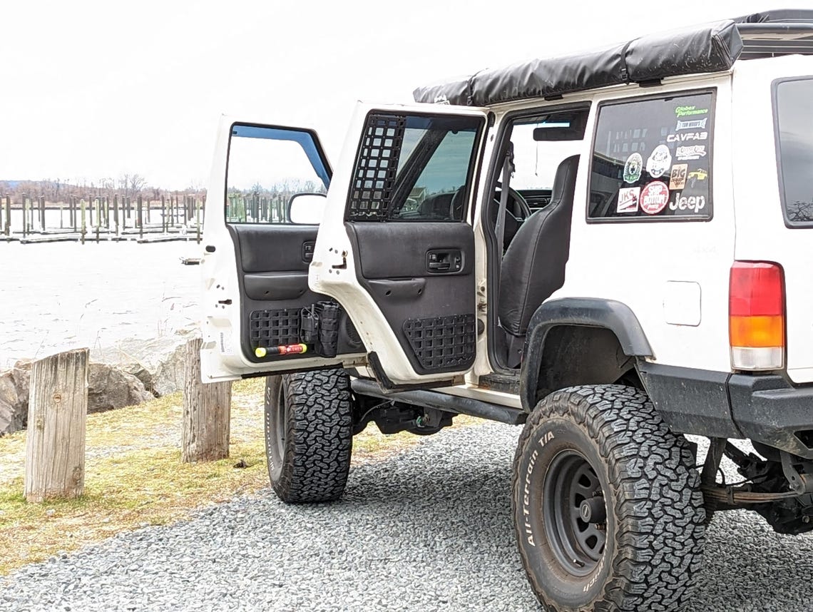 Rear Split Window MOLLE Panel for Jeep XJ - Etsy