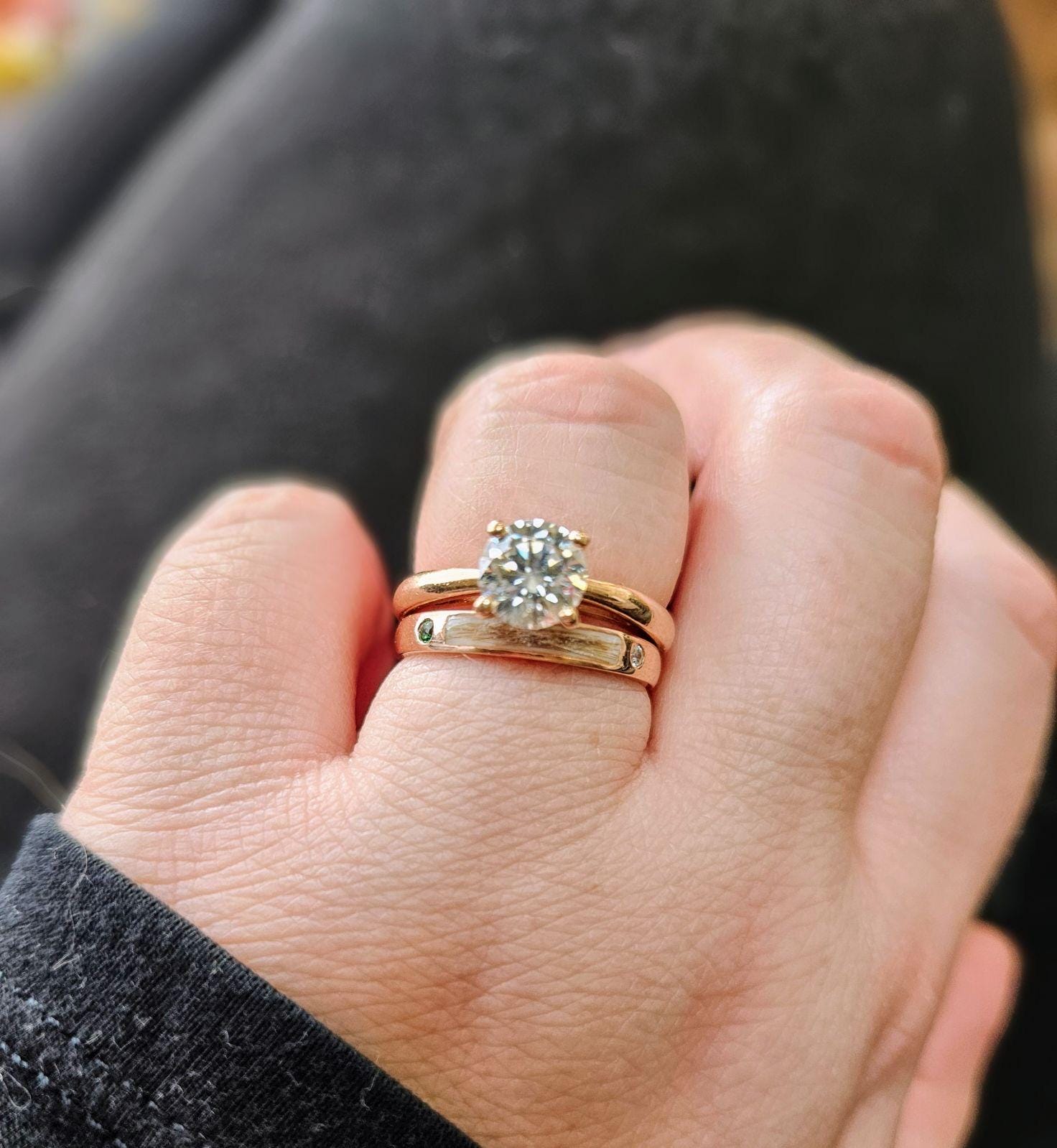 Bezel Channel Breastmilk Ring, Resin Memory Jewelry, Ash Band, 925 Sterling Silver,solid 10k 14K ...