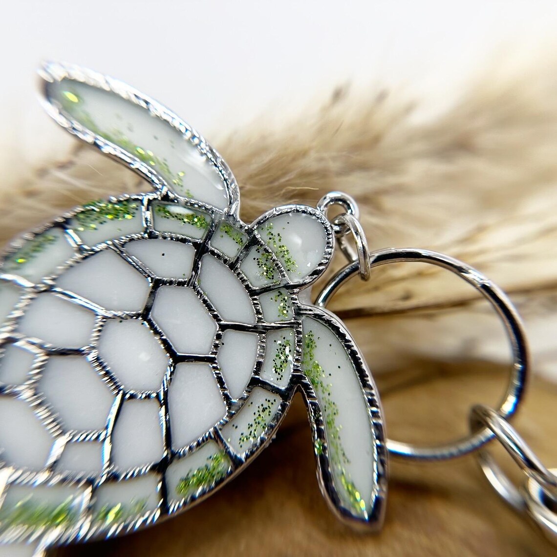 Heart Breastmilk Keychain, Resin Memory Keychain, Pet Ashes,925sterling ...