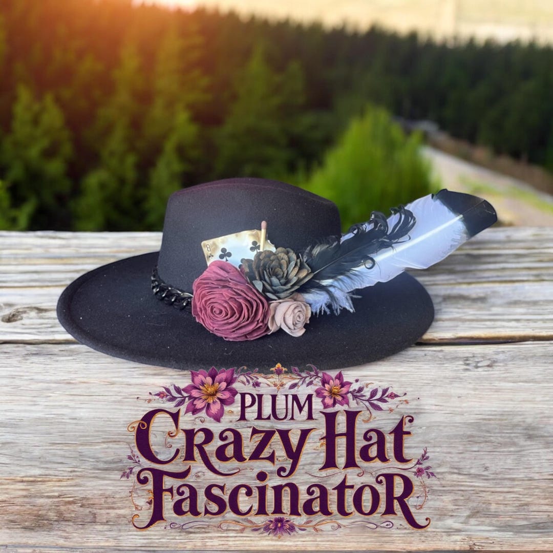 Plum Crazy Hat Fascinator - Etsy
