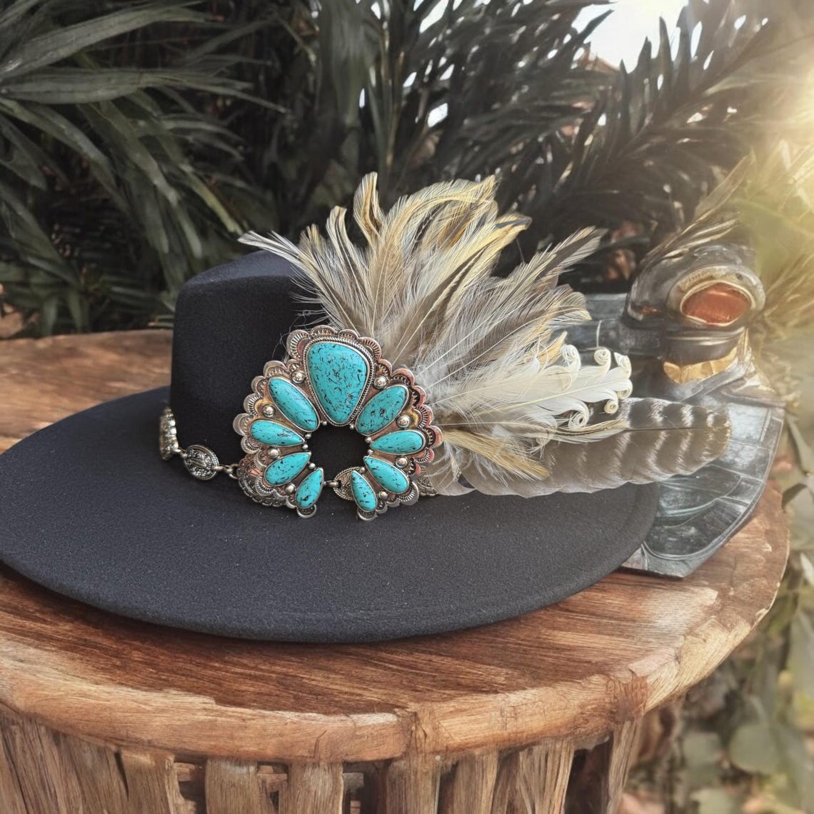 Squash Blossom Turquoise Hat Fascinator - Etsy