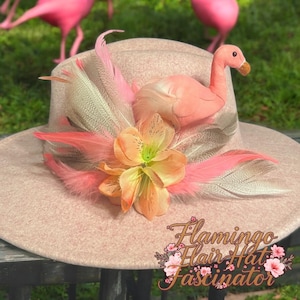 Flamingo Fab Hat Fascinator - Etsy