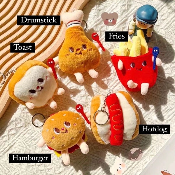 Cute Food Keychain - Etsy