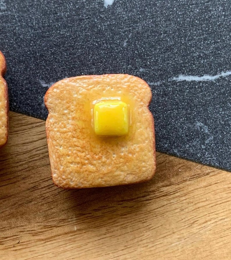Buttered Toast Magnet 22mm| Toast Magnet | Food Magnet | Mini Food ...