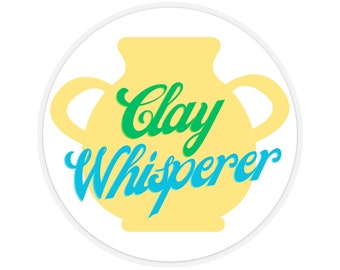 Stay Centered Sticker Pottery Sticker, Ceramics Sticker, Gift for ...