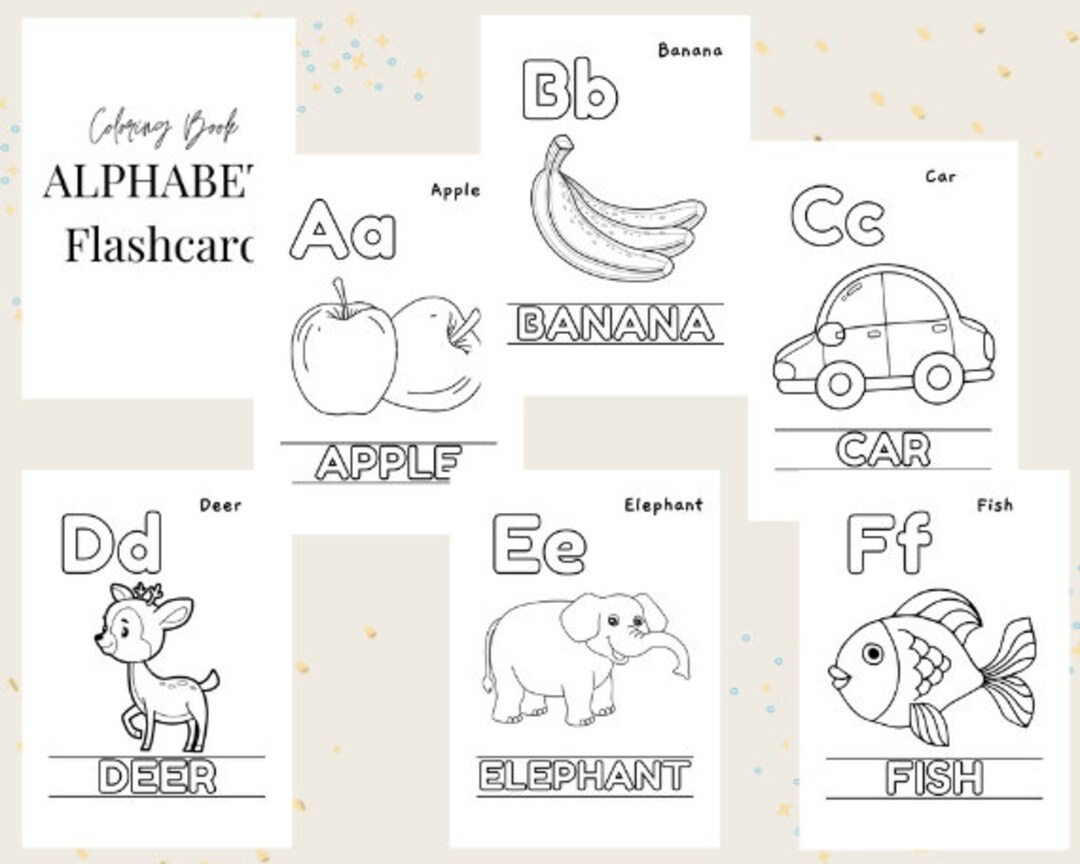 ABC Coloring, Alphabet Flashcard, Abc Coloring Pages, Toddler Coloring ...