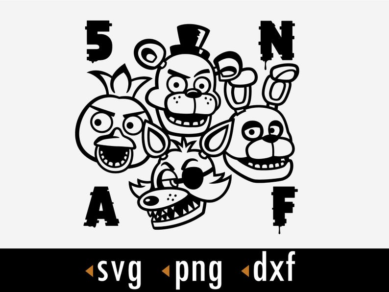 5NAF Svg, I Survived 5NAF SVG, Cut Files for Cricut, Svg, Png, Instant ...