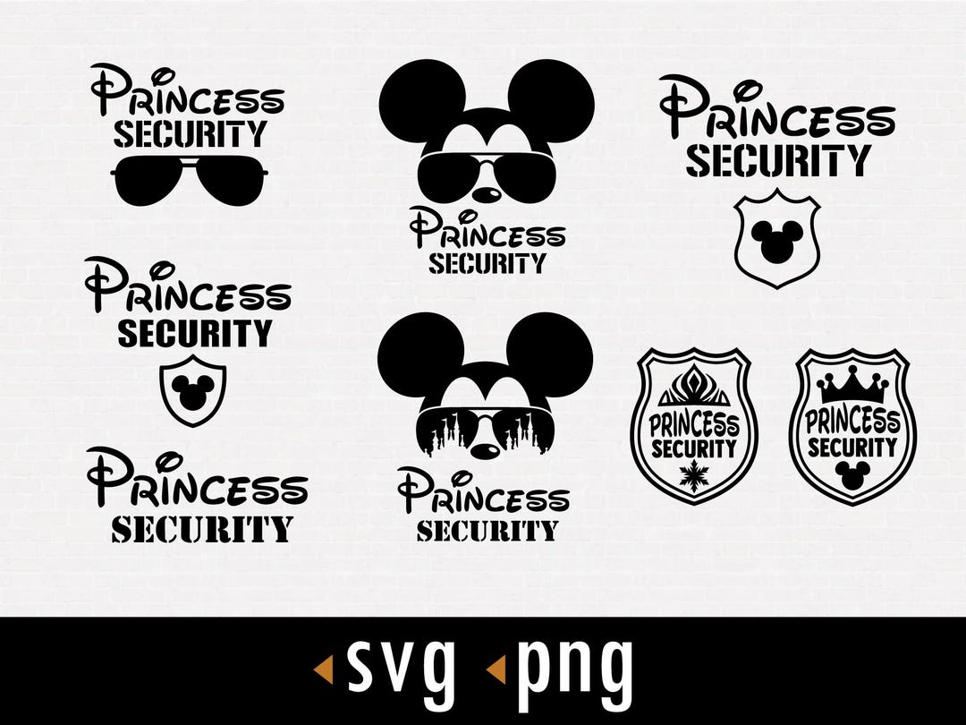 Princess Security SVG, Security Svg, Family Trip Svg, Png, Cut Files ...