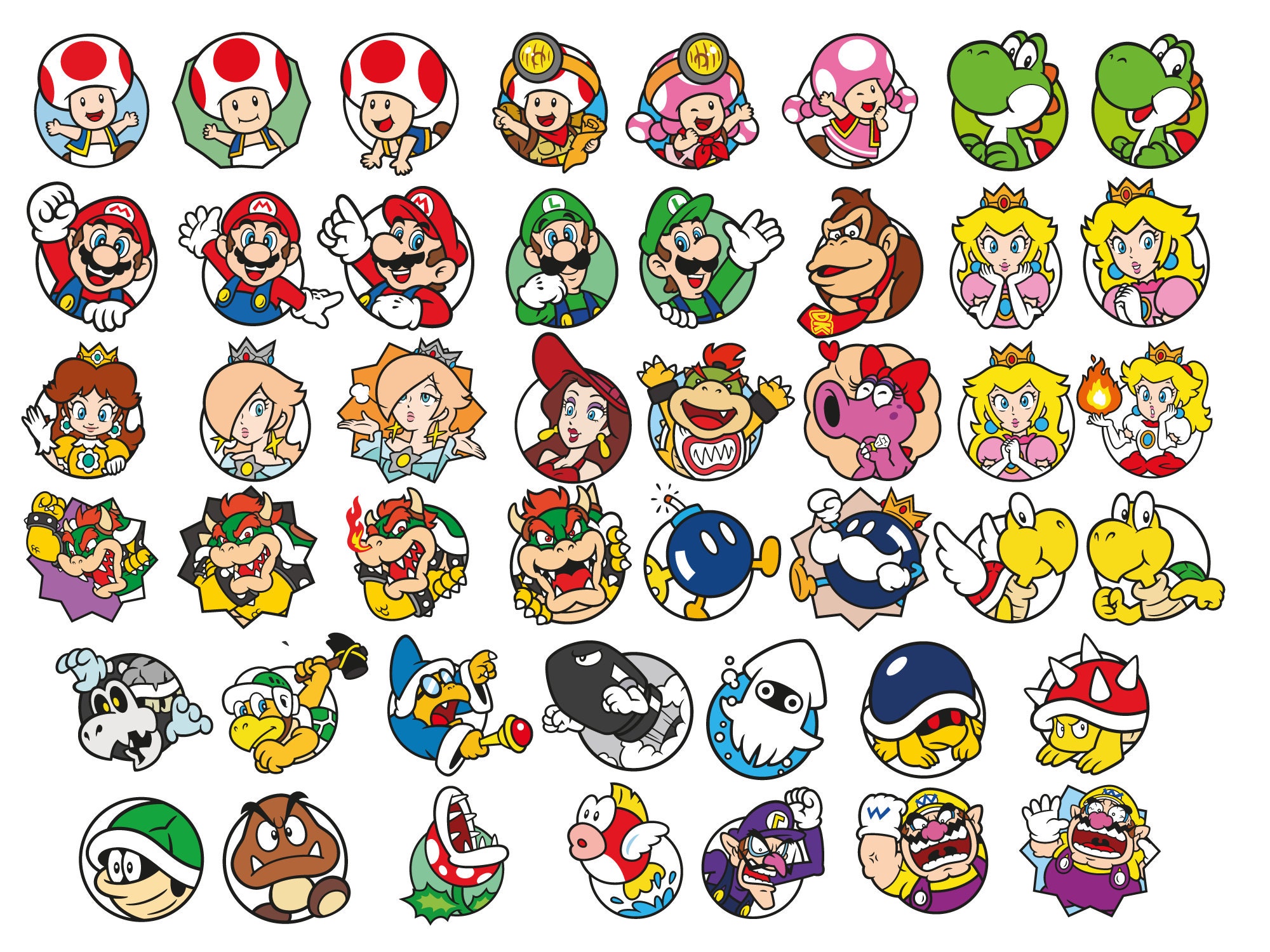 Retro Games Color Icons Layered, Icon Game Party Svg, Cut Files for ...