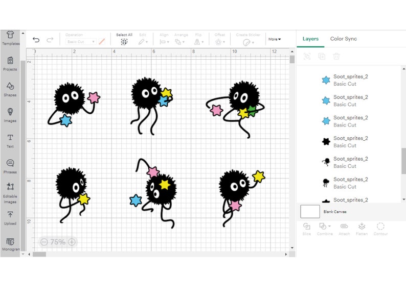 Sprites SVG, Anime Svg, Soot Svg, Png, Cut Files for Cricut, Instant ...