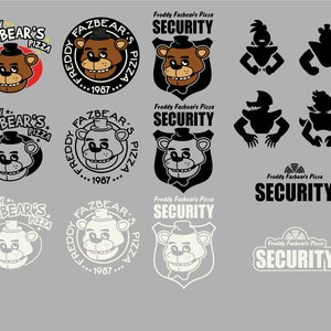 FNAF Svg, 5NAF SVG, Cut Files for Cricut, Svg, Png, Instant Download ...