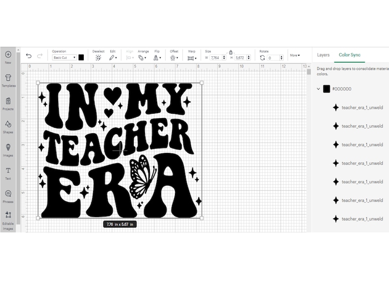 Teacher Era SVG, in My Teacher Era Svg, Png, Dxf, Cut Files for Cricut ...