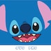Stitch Face Outline SVG - Etsy