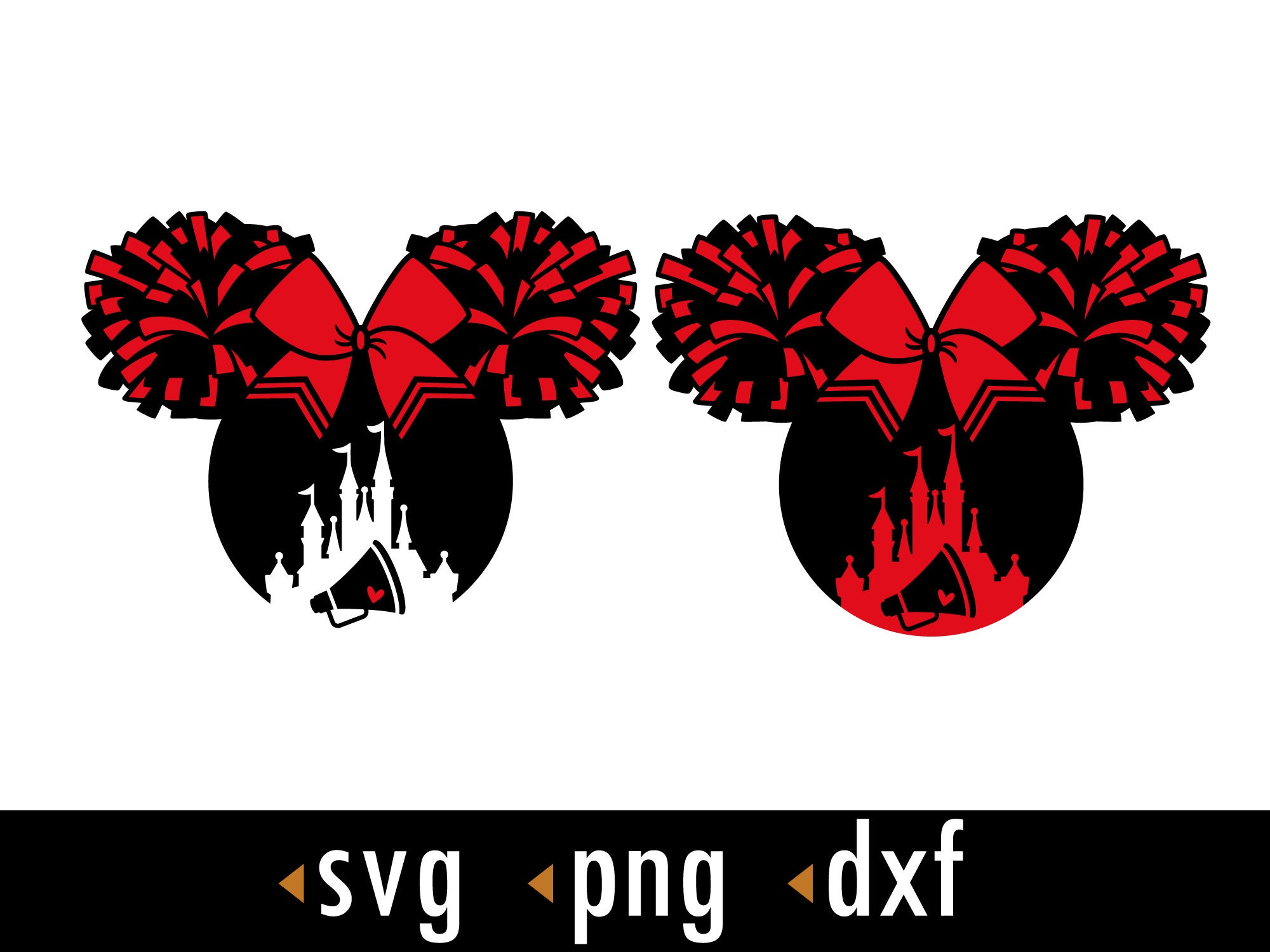 Cheer Ears Mouse SVG, Nationals Svg, Cheer Svg, Cheer Nationals Png ...