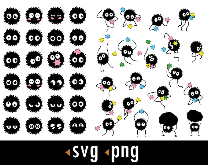 Soot Sprite Earrings. Spirited Away Inspired Earrings. Japanese Anime ...