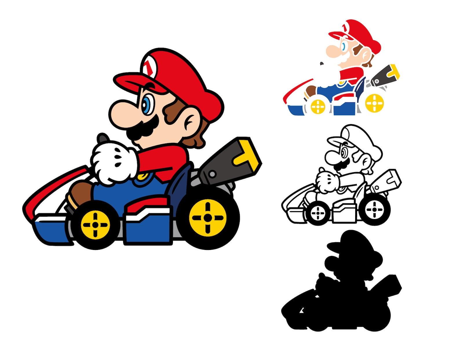 Racing Retro Games Linear, Characters SVG, Cut Files for Cricut, Svg ...