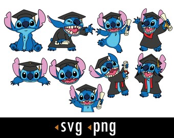 Stitch Svg, Graduation Svg, Senior Svg, Cut Files for Cricut, Svg, Png ...