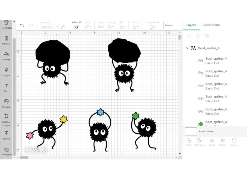 Sprites SVG, Anime Svg, Soot Svg, Png, Cut Files for Cricut, Instant ...