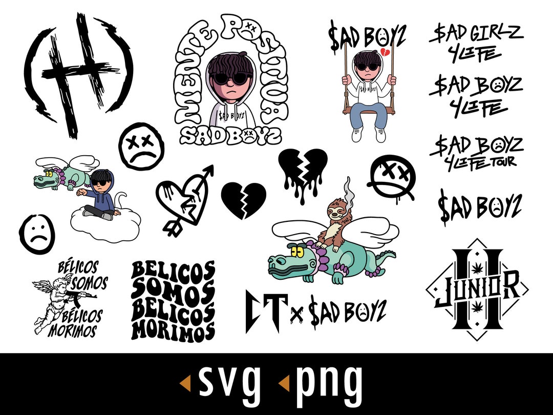 Sadboyz SVG, Sad Boyz 4 Life Svg, Junior H Png, Corridos Tumbados Svg ...