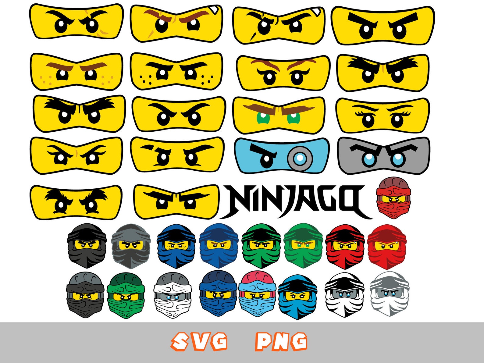 Ninja Svg, Ninja Party SVG, Cut Files for Cricut, Svg, Png, Instant ...