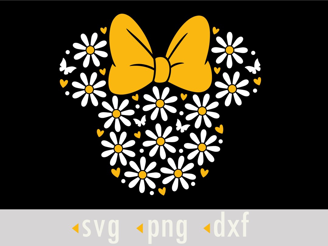 Mouse Ears SVG, Daisy Flower Svg, Daisies Svg, Cut Files for Cricut and ...