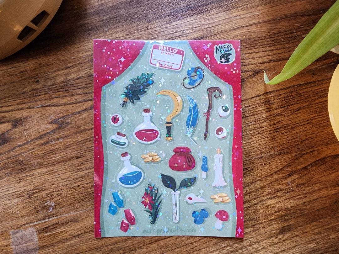 Hello My Name is Druid Cute Men Woman for Journal and Planner Great ...