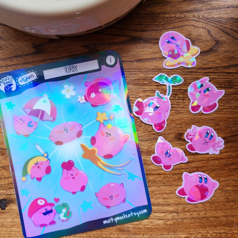 Kirby Sticker - Etsy
