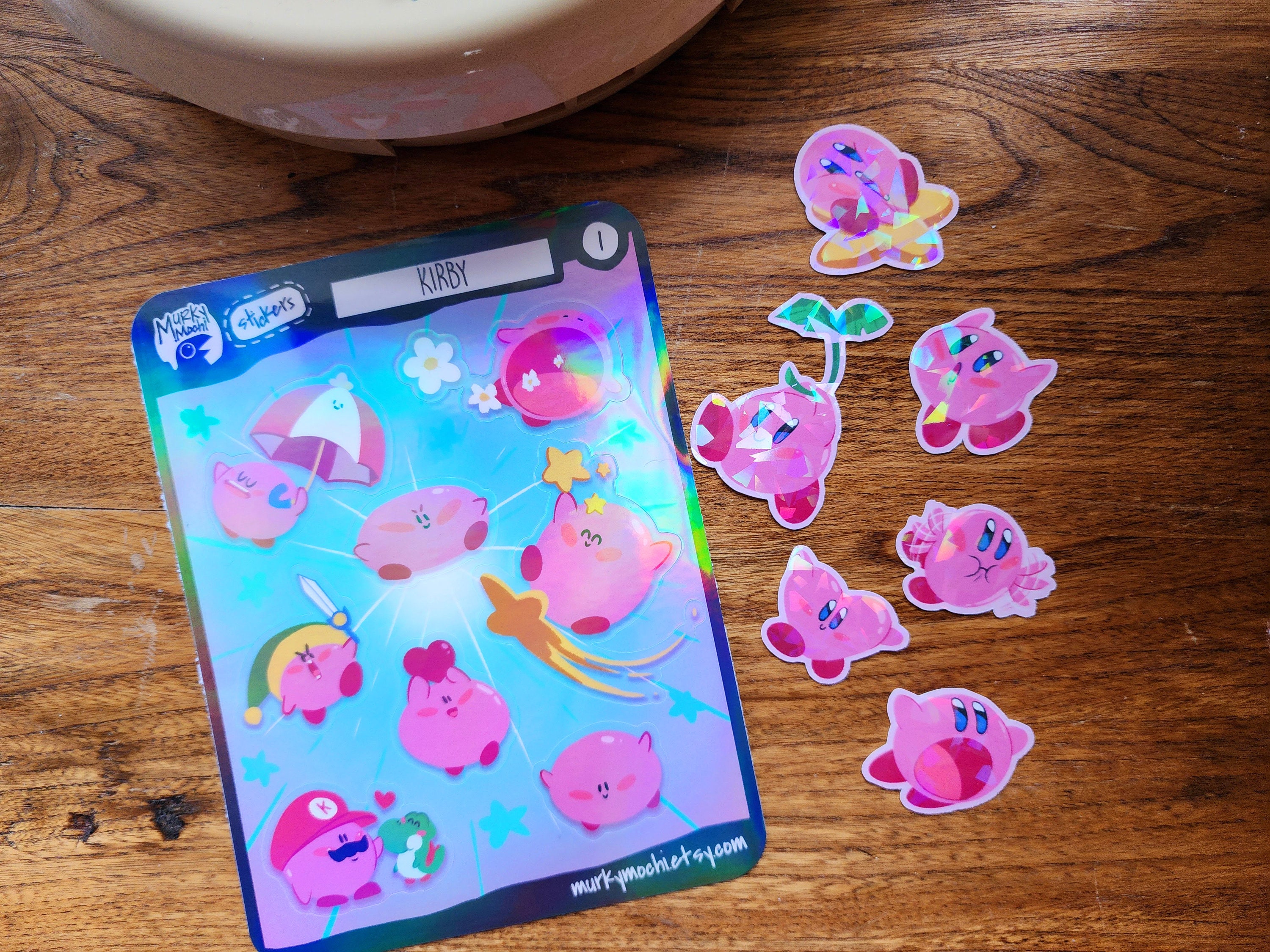 KIRBY Stickers Sheets and Kisscut Cute for Journal Gift Nintendo - Etsy