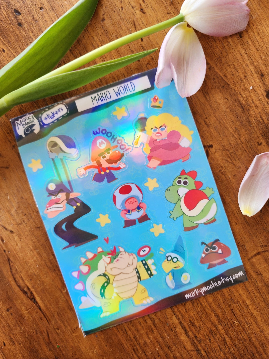 Stickers Sheets of Mario World, Gift for Friends Geek Nintendo Fan ...