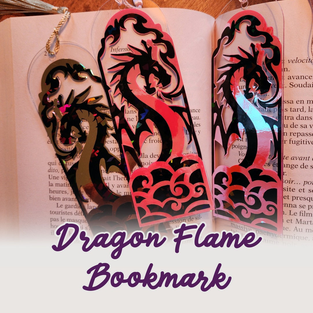 Dragon Flame Dungeons and Dragons D&D Bookmark Gift Idea for Men and ...