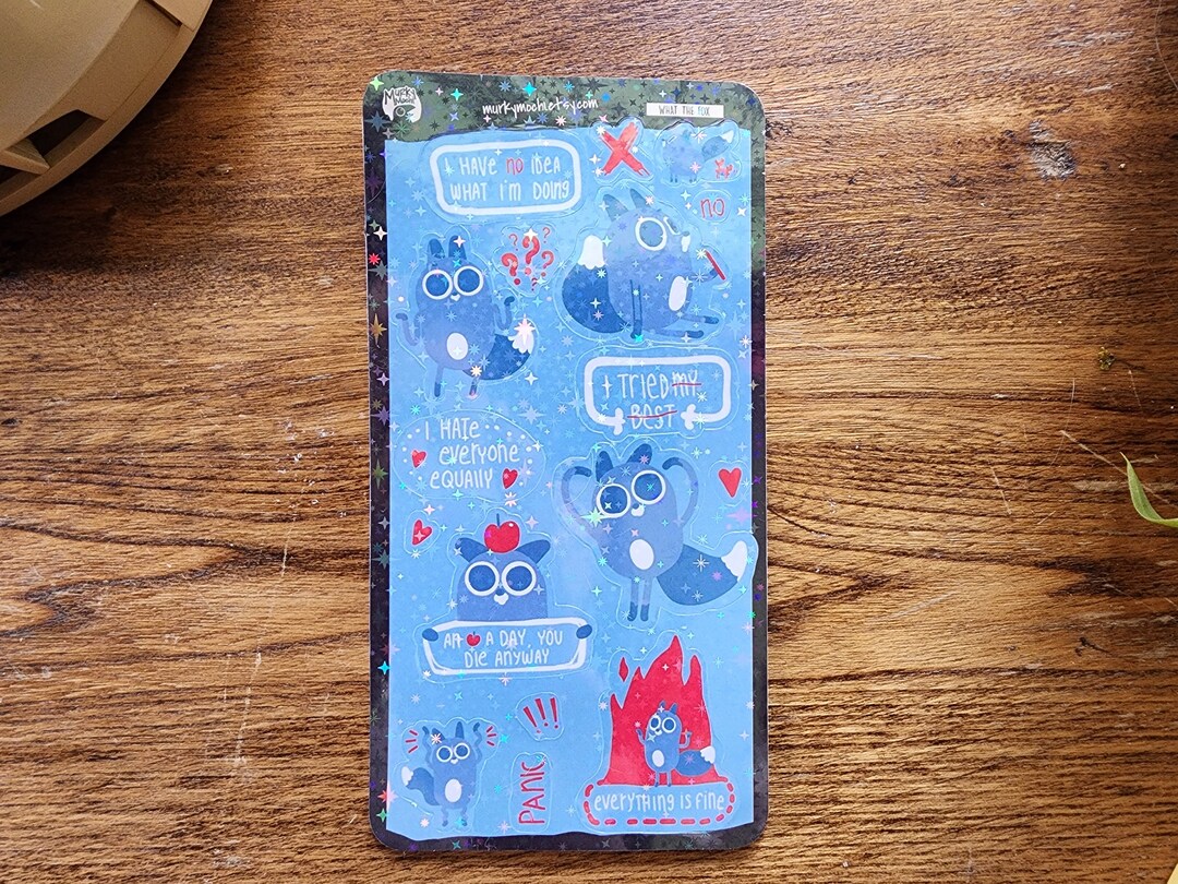 What the Fox Sheets Cute Men Woman for Journal and Planner Great Gift ...