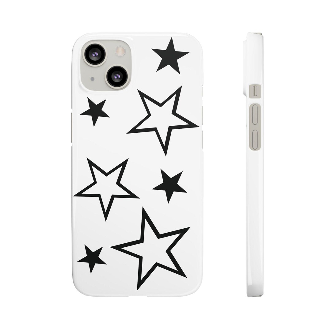 Grunge Star Opium Phone Snap Case - Black & White Slim Aesthetic iPhone ...