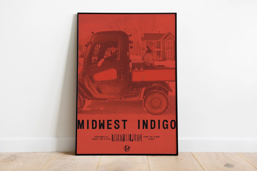 Twenty One Pilots Midwest Indio Poster Indie Rock Band Wall Art Music ...