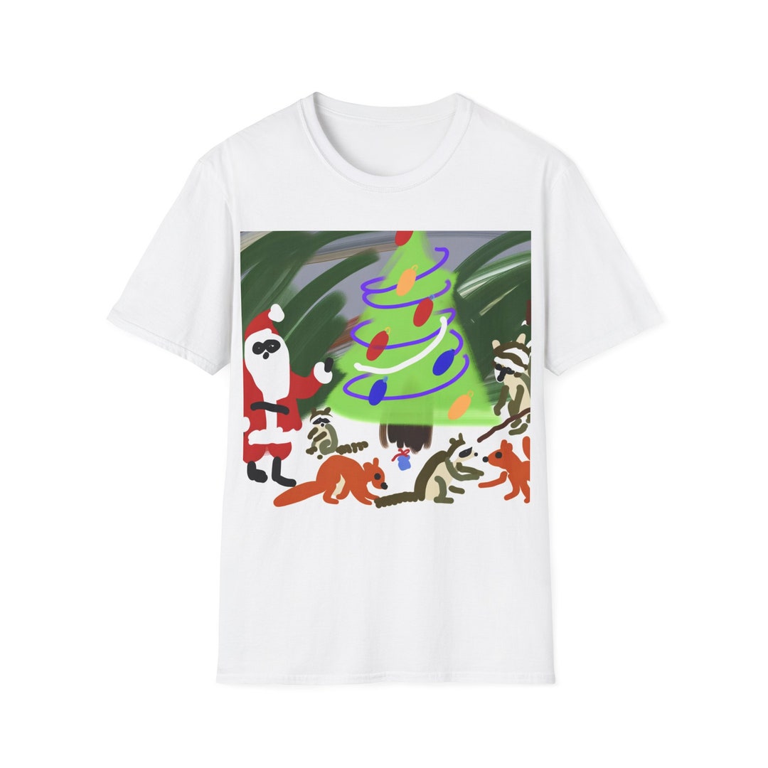Create a Minimalistic Christmas Scene With Forest Animals and Santa ...