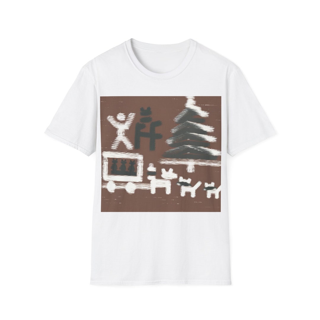 Minimalist Festive Scene With Forest Animal Friends Christmas Tree and ...